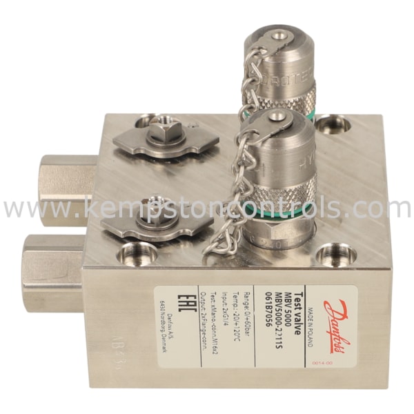 Danfoss 061B7056 DANFOSS TEST VALVE, MBV 5000, FEMALE, 60 BAR, G 1/4 ...
