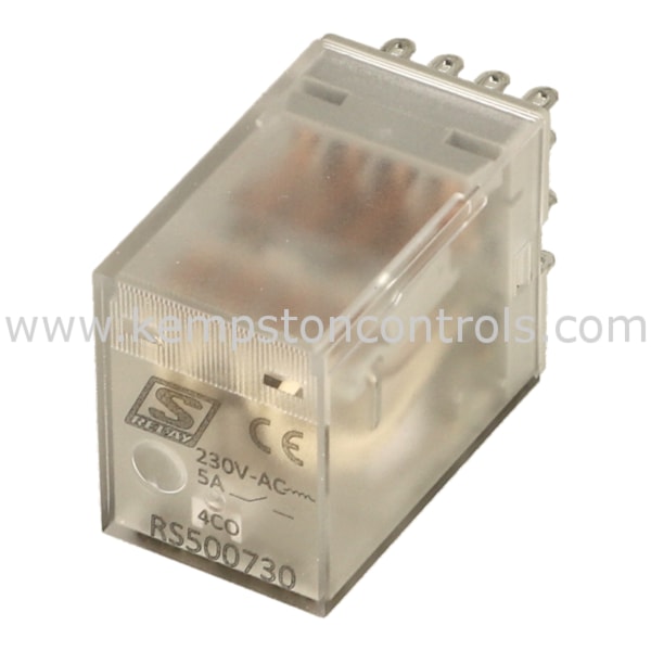 Schrack RS500730 SCHRACK PLUG-IN RELAY 14 PIN 4 C/O 5A 230VAC, S-RELAY ...
