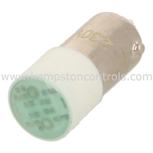 ABB BA9S230LEDV ABB LED BULB, BA9S SOCKET, GREEN, ILLUMINATED, 230VAC ...