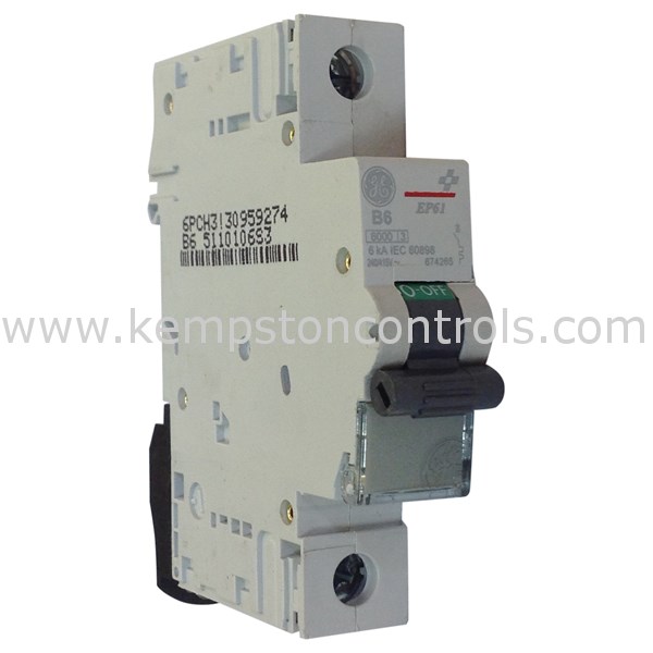GE EP61B06 1 POLE MCB TYPE | Kempston Controls