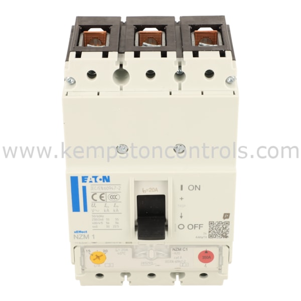 Eaton NZMC1-A20 EATON MCCB, 20A, 3P,36KA THERMAL/MAG | Kempston Controls