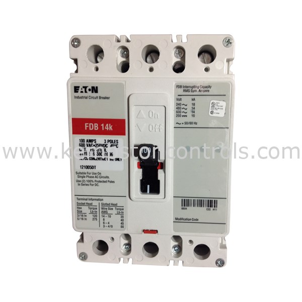 Eaton FDB3100L SER C 100A 14KA TPMC | Kempston Controls