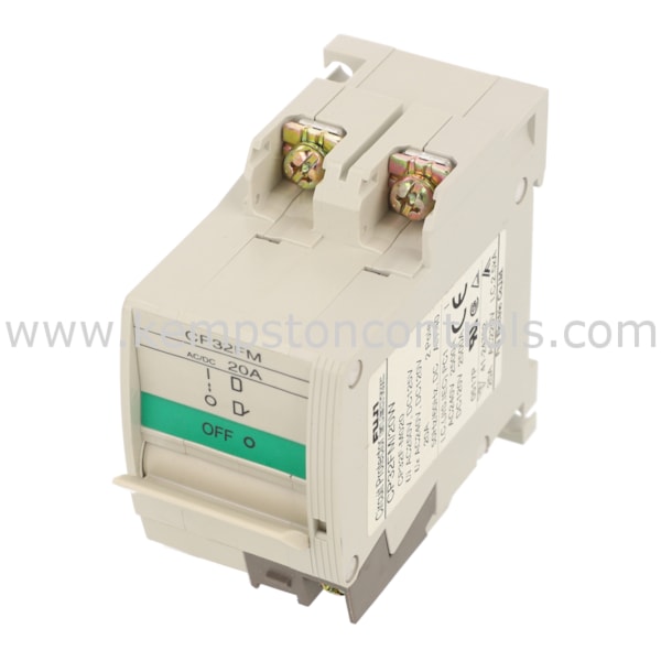 Fuji CP32FM/20W FUJI CP32FM/20W CIRCUIT PROTECTOR 2 POLE 20 AMP MEDIUM TIME DELAY TRIP+AUX ...