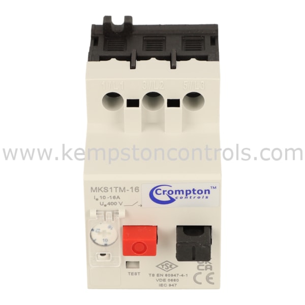 Crompton Controls CCMMS16 CROMPTON CONTROLS MANUAL MOTOR STARTER ...