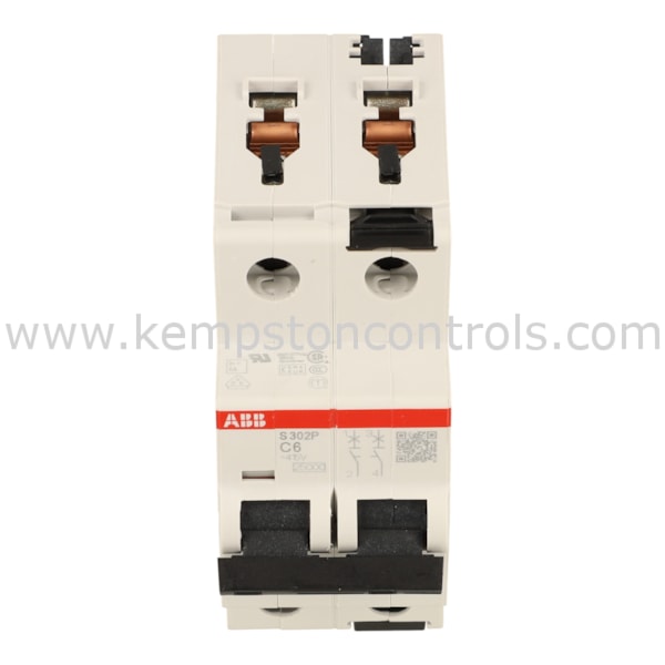ABB 2CDS382001R0064 ABB MCB S300P 2P 6A C CURVE | Kempston Controls