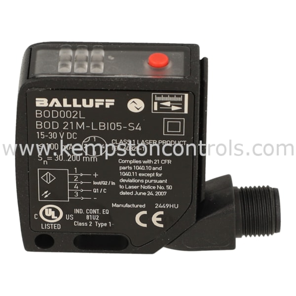 Balluff BOD 21M-LBI05-S4 BALLUFF PHOTOELECTRIC DISTANCE SENSOR, 30 ...