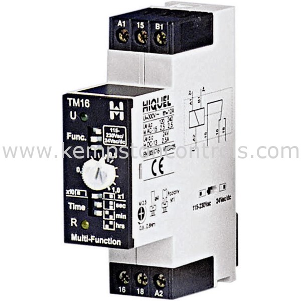 HIQUEL TM16 HIQUEL TIMER TIME DELAY RELAY 1 CHANGEOVER 8 TIME FUNCTIONS ...