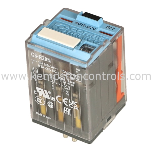 Releco C3-R20N115A RELECO RELAY, 11 PIN PLUG IN ROUND, LATCHING, 115VAC ...