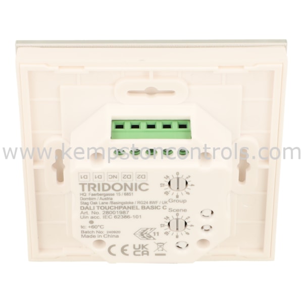 TRIDONIC 28001987 TRIDONIC DALI TOUCHPANEL BASIC C | Kempston Controls