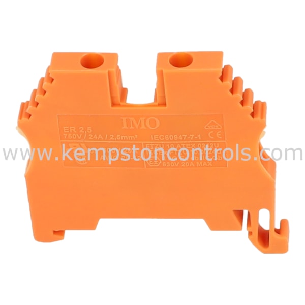 IMO ER2.5ORANGE IMO SCREW CLAMP TERMINAL 2.5MM, 600V, 20A ORANGE ...