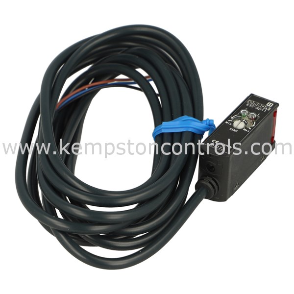 Omron E3S-AD11 OMRON PHOTOELECTRIC SENSOR, DIFFUSE, HORIZONTAL, 200MM RANGE, NPN, 2M CABLE ...