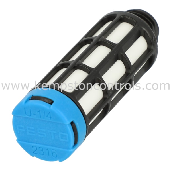 FESTO U-1/4 FESTO SILENCER U, POLYACETAL BODY, BRASS THREAD G1/4, 3300 L/MIN, 0-10MPA | Kempston ...