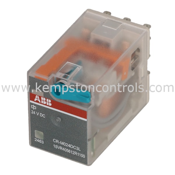 ABB 1SVR405612R1100 ABB PLUGGABLE INTERFACE RELAY, 3 CO, 24V DC, 250V ...