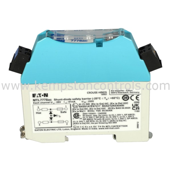 Eaton MTL MTL7778AC EATON MTL SAFETY BARRIER | Kempston Controls