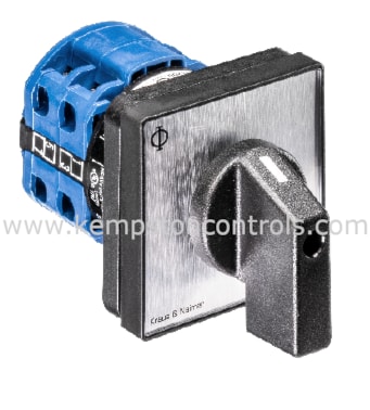 Kraus and Naimer CA10.A281.E.F115 KRAUS AND NAIMER 20A 3 POLE 4 POSITION OFF,1,2,3 IP40 BLACK ...