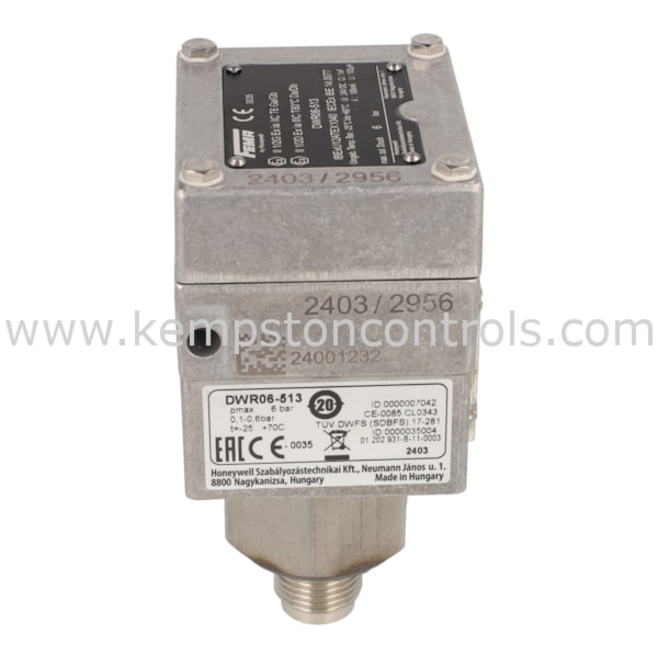 Honeywell Fema DWR06-513 HONEYWELL FEMA MECHANICAL PRESSURE MONITOR, 0. ...