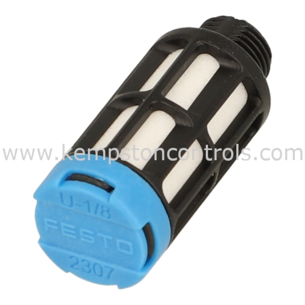 FESTO U-1/8 FESTO U-1/8 PNEUMATIC MUFFLER, 0 TO 10 BAR OPERATING ...
