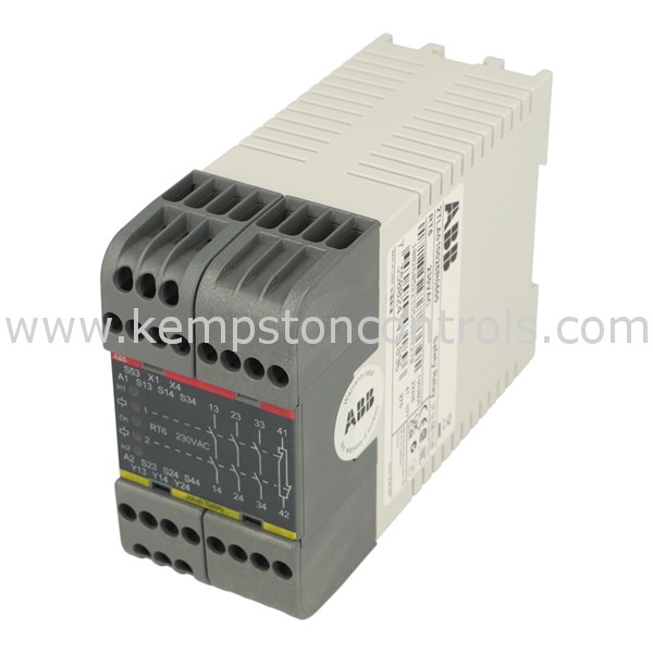 ABB 2TLA010026R0500 JOKAB RT6 230AC SAFETY RELAY, 3 N/O + 1 N/C AUX ...