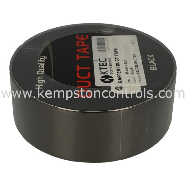 KTEC Accessories KTEC48X50DTBK KTEC GAFFER/DUCT TAPE 48MM X 50M (BLACK ...