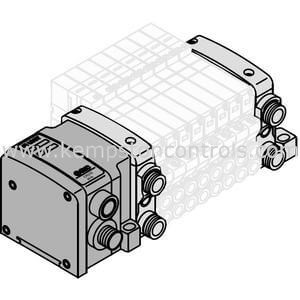 SMC VV5QC11-02C6SD0-S SMC VV5QC11-S, 1000 SERIES, BASE MOUNTED MANIFOLD, PLUG-IN, DECENTRALIZED ...