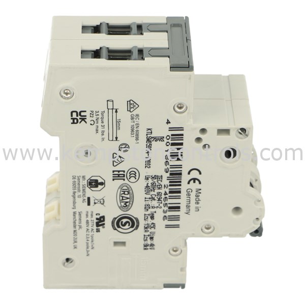 Siemens 5SY6216-7 SIEMENS MINIATURE CIRCUIT BREAKER 400 V 6KA, 2-POLE ...