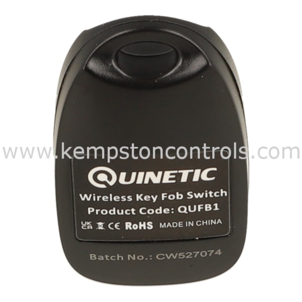 Quinetic QUFB1 QUINETIC KEY FOB WIRELESS SWITCH, 80M OUTDOOR OR 25M ...
