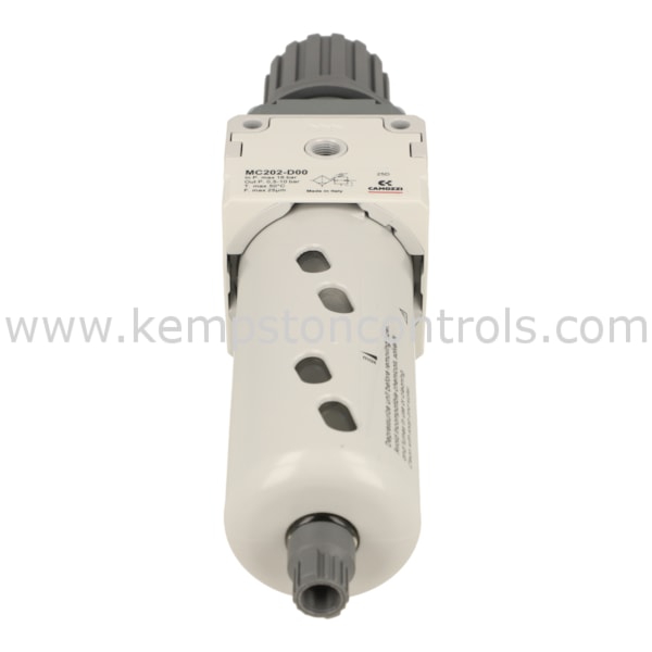 Camozzi MC202-D00 CAMOZZI FILTER REGULATOR, 1/2-25 MICRON, SEMI AUTO ...