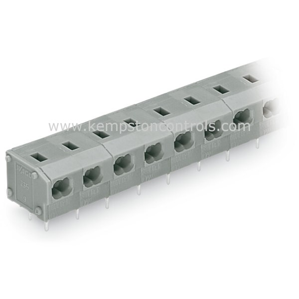 WAGO 235-553 WAGO 2-CONDUCTOR PCB TERMINAL BLOCK, 0.75 MM² PIN SPACING ...