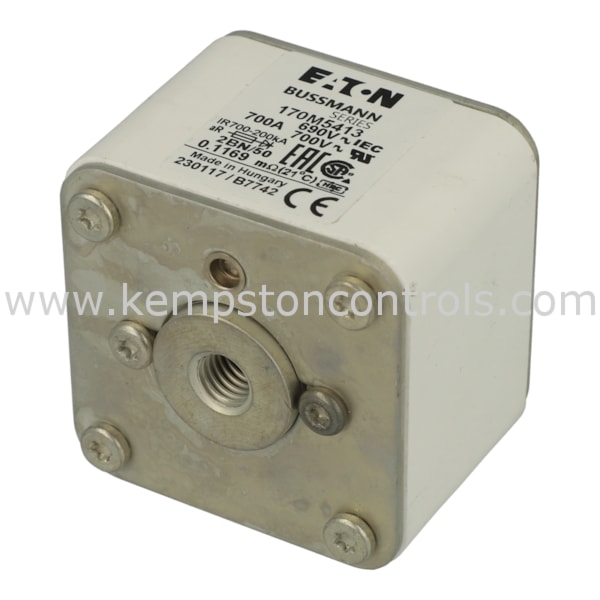 Bussmann 170M5413 BUSSMANN HIGH SPEED SQUARE BODY FUSE, 700A, 690VAC 2B ...
