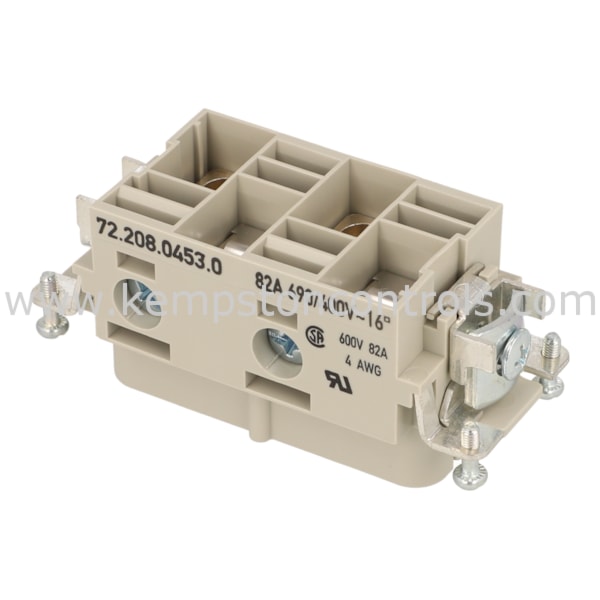 Wieland 72.208.0453.0 WIELAND REVOS SOCKET INSERT, 4 POLE+EARTH, 690V ...