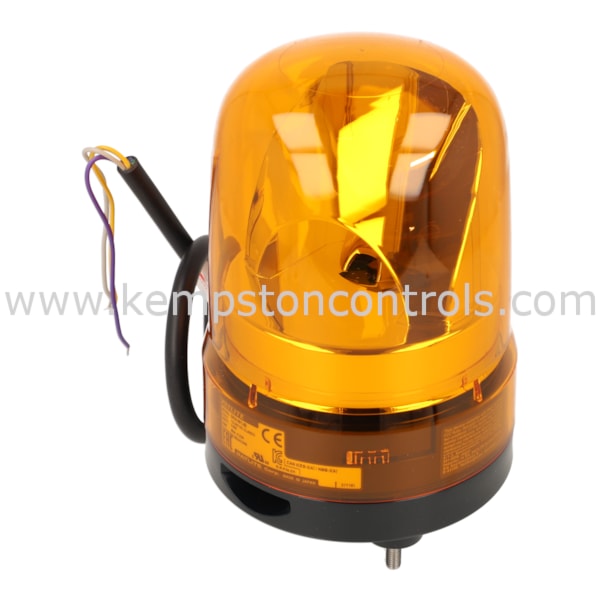 Patlite SKH-M1JB-Y PATLITE ROTATING BEACON, ORANGE, 12-24V DC | Kempston Controls