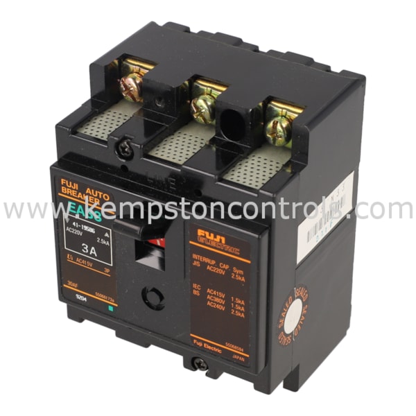 Fuji EA33/3 FUJI AUTO BREAKER 3 POLE, 3 AMP | Kempston Controls