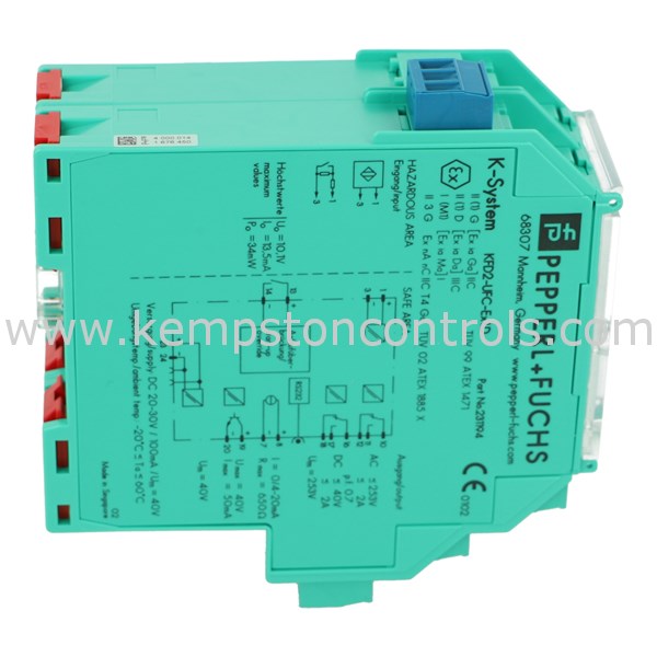 Pepperl + Fuchs KFD2-UFC-EX1.D P+F RANSFORMER ISOLATED AMPLIFIER ...
