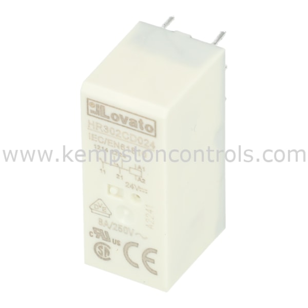 Lovato HR302CD024 LOVATO MINIATURE RELAY, 24VDC, 8A, 2C/O CONTACT ...