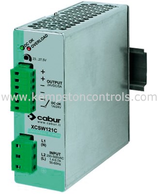 Cabur XCSW121C POWER SUPPLY, 230-400-500VAC INPUT, 24VDC OUTPUT, 5A | Kempston Controls
