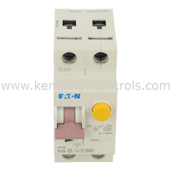 Eaton Moeller PKNM-32/1N/C/003-MW MOELLER RCBO, 30MA, 32A, 1P+N, TYPE-C ...
