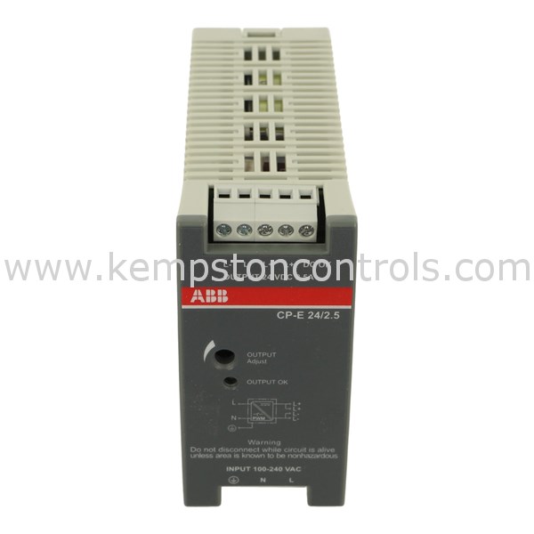 ABB 1SVR427032R0000 ABB POWER SUPPLY IN:100-240VAC OUT: 24VDC/2.5A, OUTPUT VOLTAGE ADJUSTABLE ...