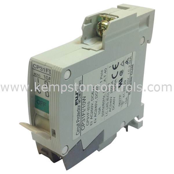 Fuji CP31FI/1W CIRCUIT PROTECTOR 1 POLE 1 AMP INST TRIP+AUX SWITCH | Kempston Controls
