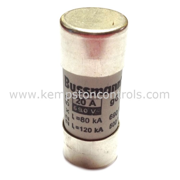 Bussmann C22G20 BUSSMANN FUSE 22x58 gG 690V 20A | Kempston Controls