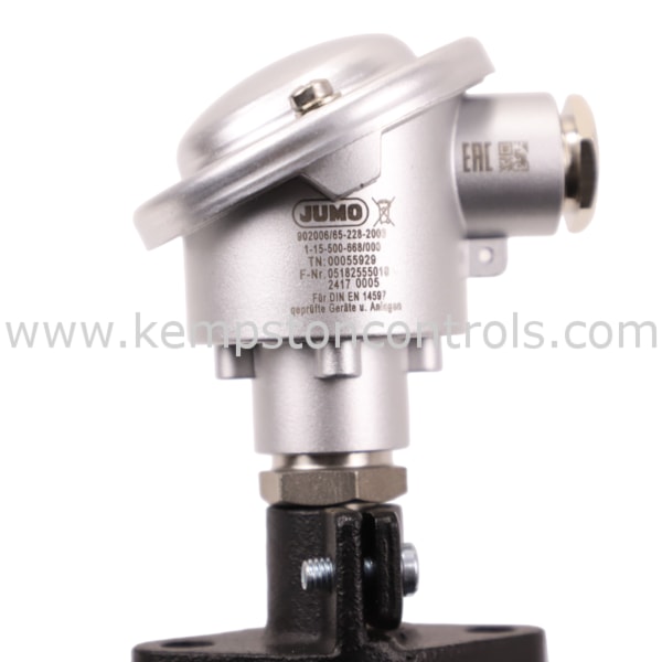 JUMO 00055929 JUMO RTD TEMPERATURE PROBE, PUSH IN RTD WITH SLIDING ...