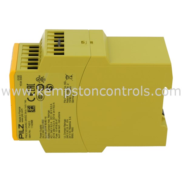 Pilz PNOZ X3 24VAC 24VDC 3n/o 1n/c 1so PILZ SAFETY RELAY, 1/2 CHANNEL ...