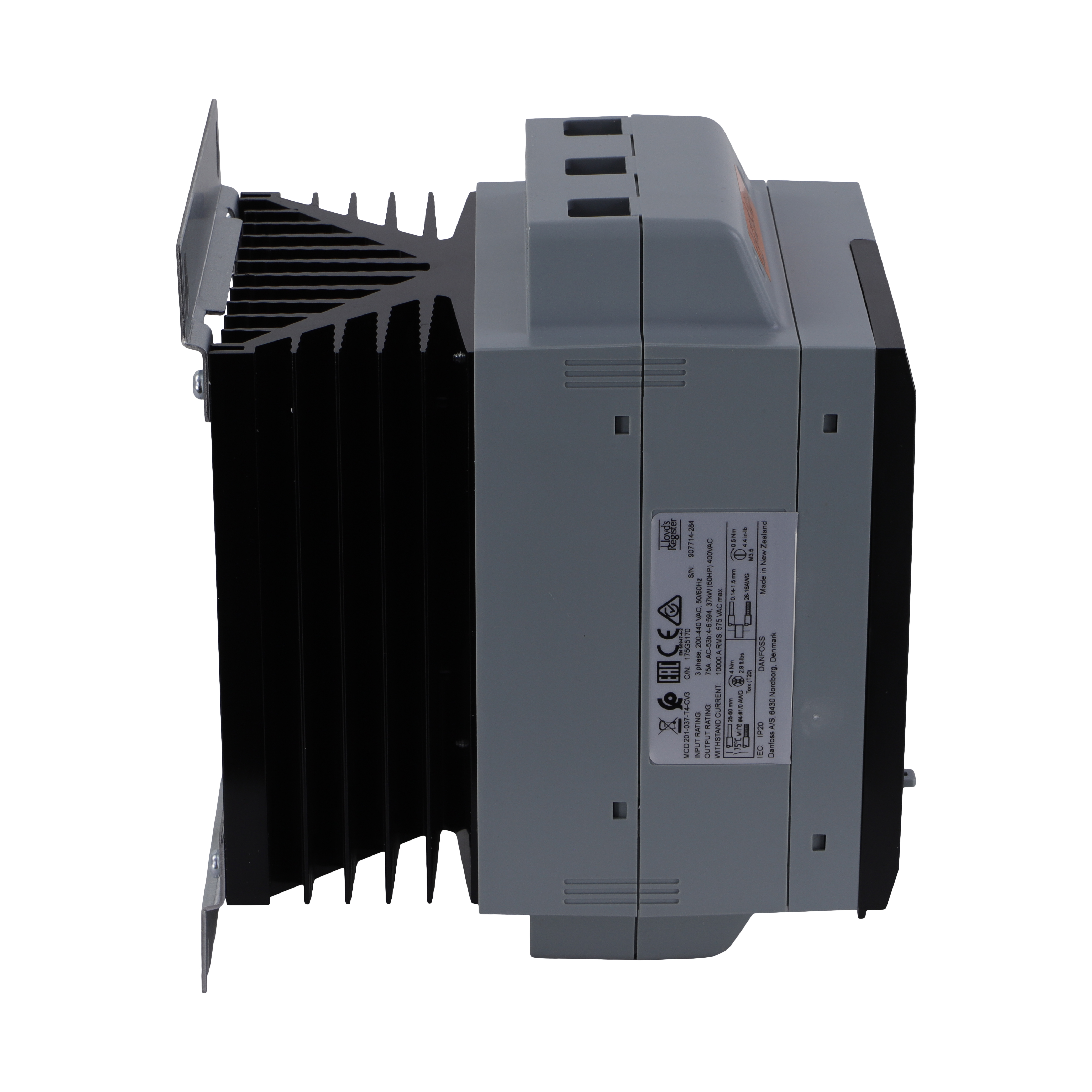 Danfoss Drives 175G5170 DANFOSS DRIVES VLT COMPACT STARTER 37KW 75A:4-6 ...