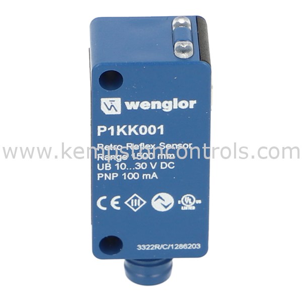 Wenglor P1KK001 WENGLOR PHOTOELECTRIC SENSOR, 1500MM RANGE, RED LIGHT ...