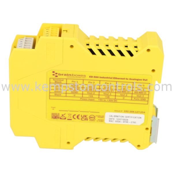 Brainboxes ED-560 BRAINBOXES ETHERNET TO 4 ANALOGUE OUTPUT | Kempston Controls