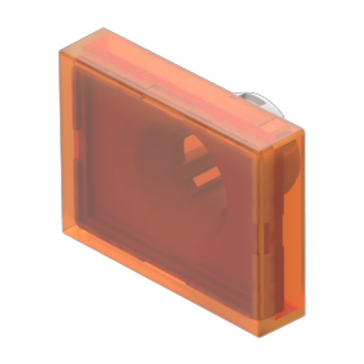 EAO 61-9681.3 EAO LENS FLUSH MOUNTING ORANGE 18X24 PLASTIC TRANSPARENT ...