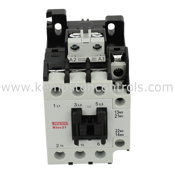 TECHNA KTEC21-11-240 TECHNA CONTACTOR, 24A, 240VAC, AC1 32A, 5.5KW, 1NO ...