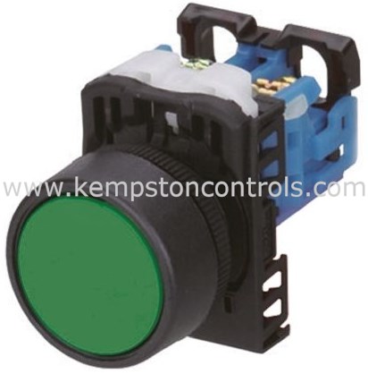 Fuji AR22F5R-10G FUJI PUSHBUTTON FLUSH ROUND HEAD (ALT) 1NO GREEN ...