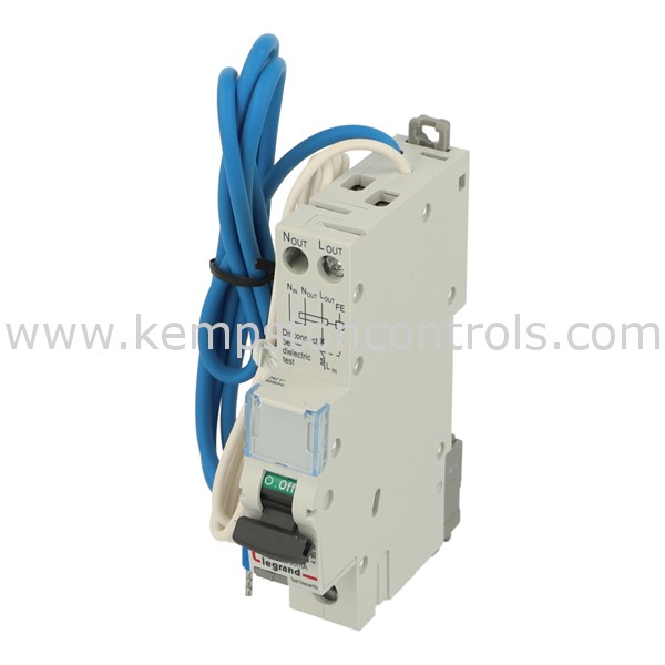 Legrand Power 418956 LEGRAND RCBO, DX³ 10000 WITH BLUE NEUTRAL LEAD, 1P ...