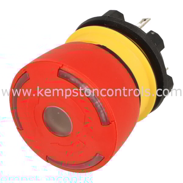 EAO 84-5031.2B20 EAO 84 SERIES ILLUMINATED EMERGENCY STOP, PUSH BUTTON, PANEL MOUNT, 22.5MM ...