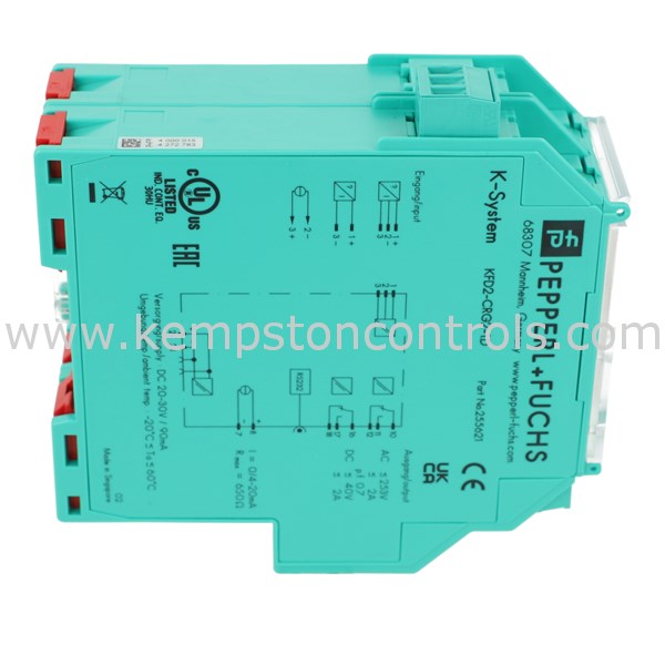 Pepperl + Fuchs KFD2-CRG2-1.D PEPPERL + FUCHS TRANSMITTER POWER SUPPLY, 20-30VDC, 2 RELAY ...